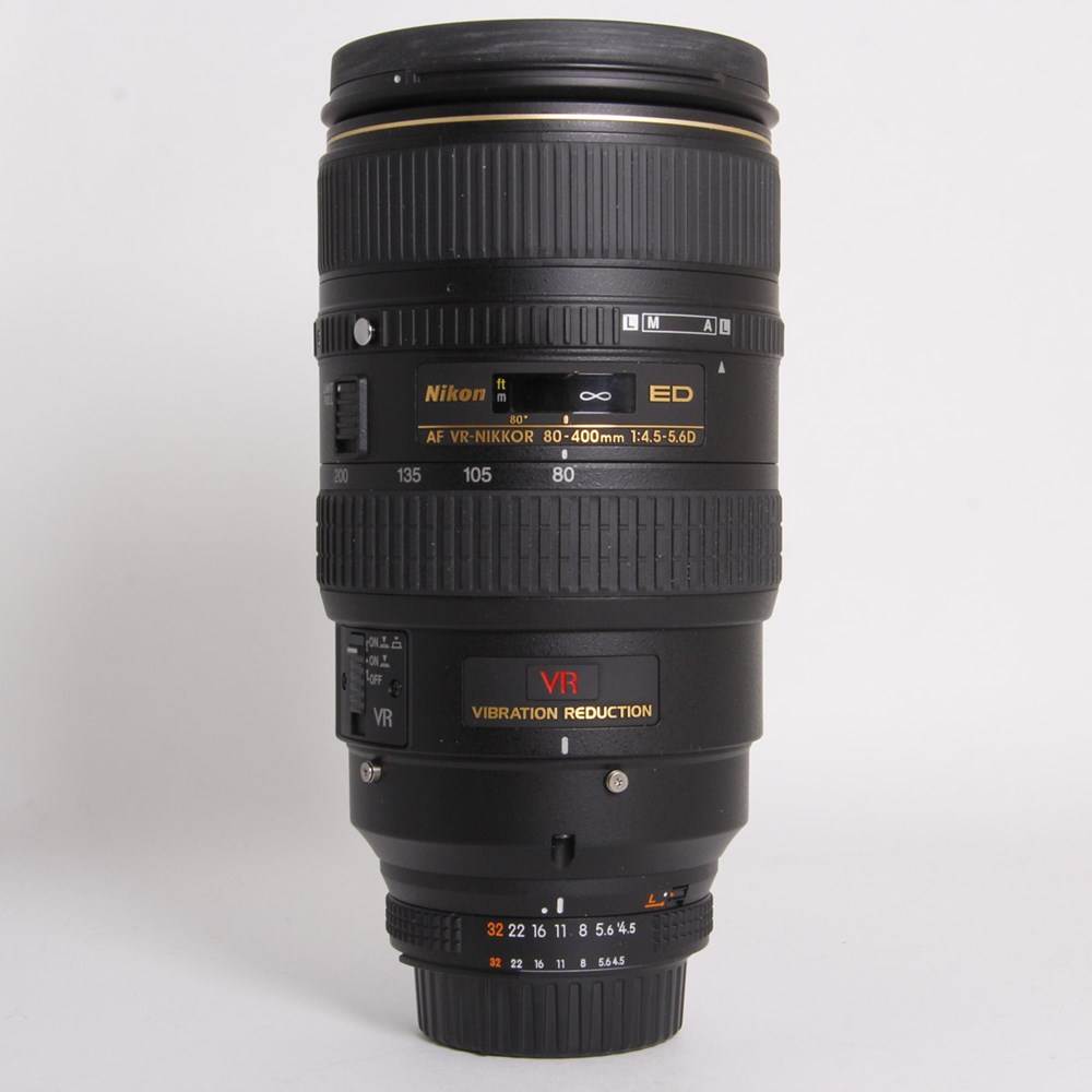 Used Nikon 80-400mm f/4.5-5.6D VR F Mount Lens | Park Cameras